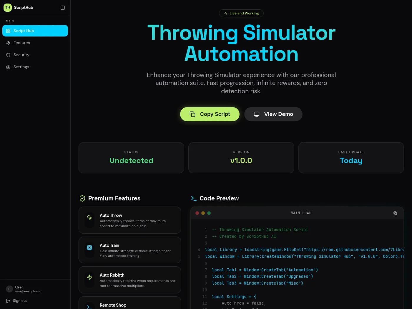 Roblox Throwing Script