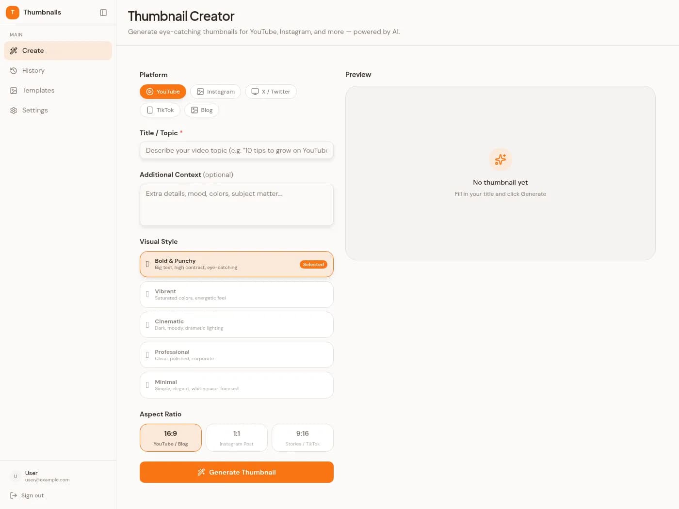 Thumbnail Creator