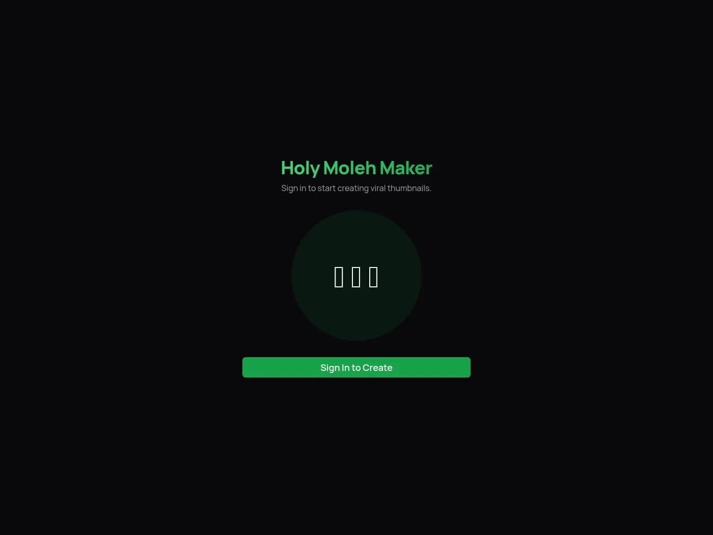 Holy Moleh Thumbnail Maker