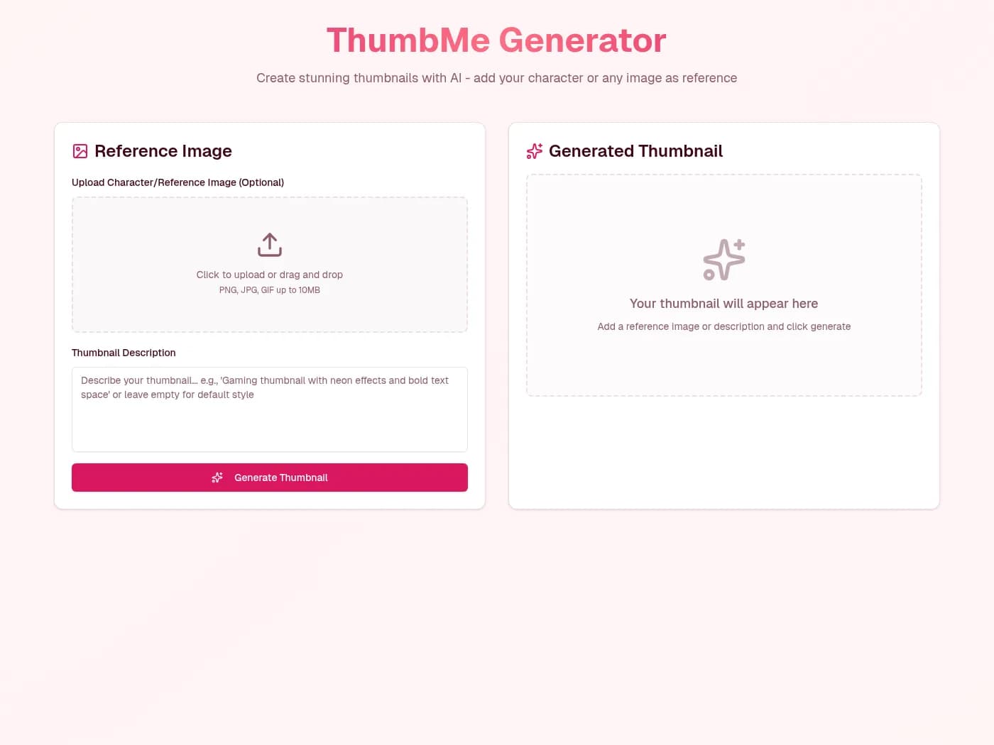 ThumbMe Generator