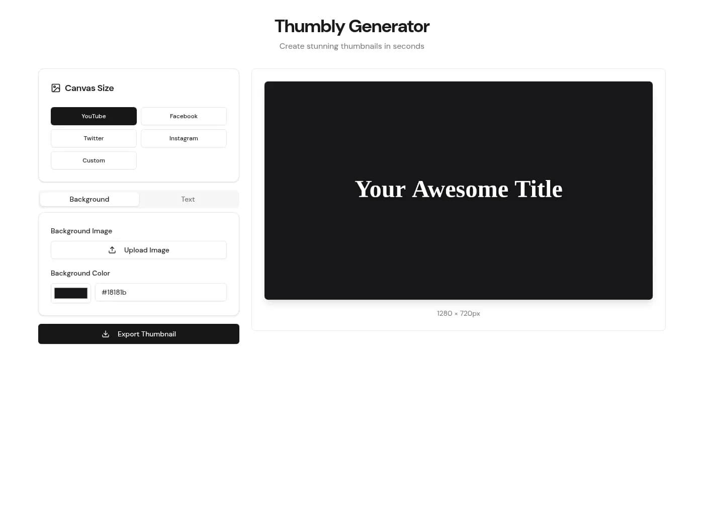 Thumbly Generator