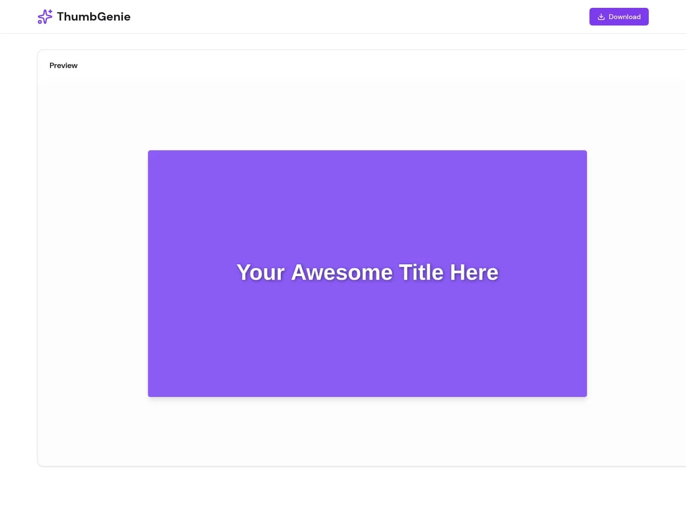 ThumbGenie