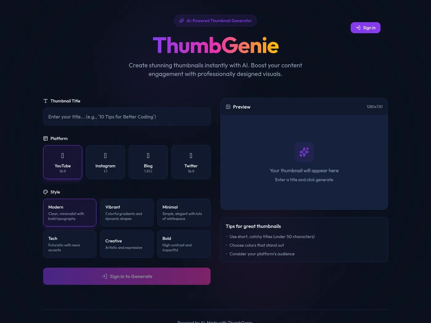 ThumbGenie