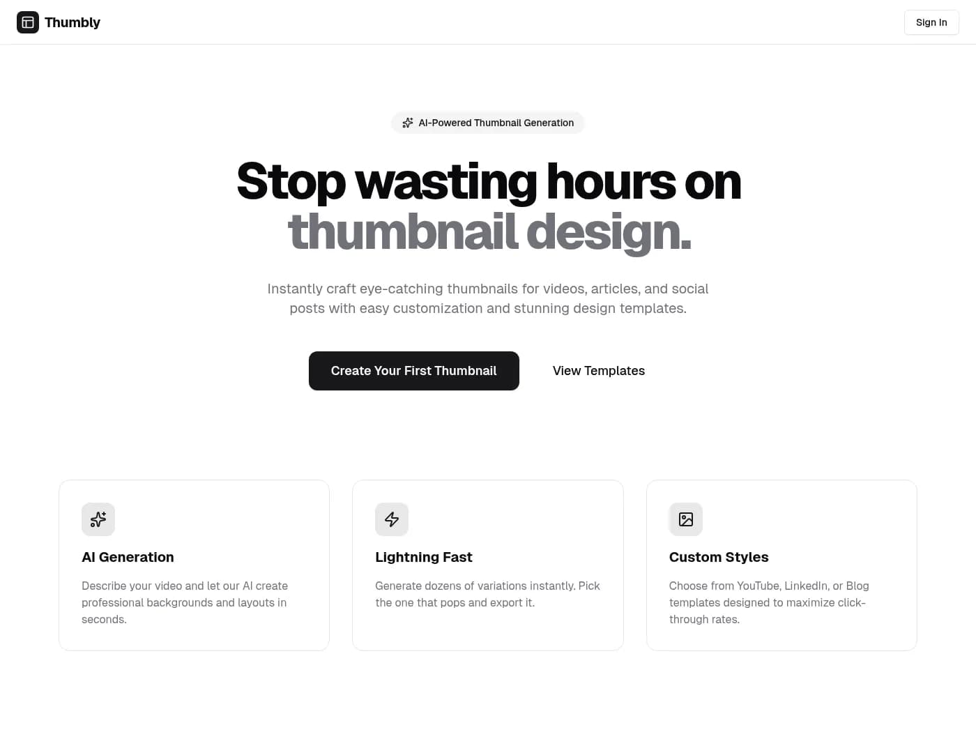 Thumbly Generator