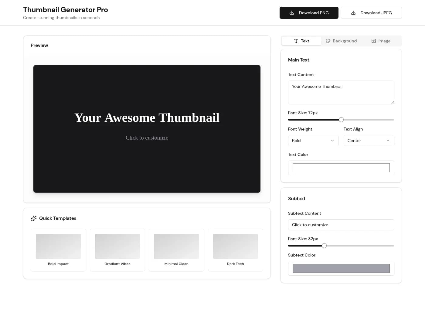 Thumbnail Generator Pro