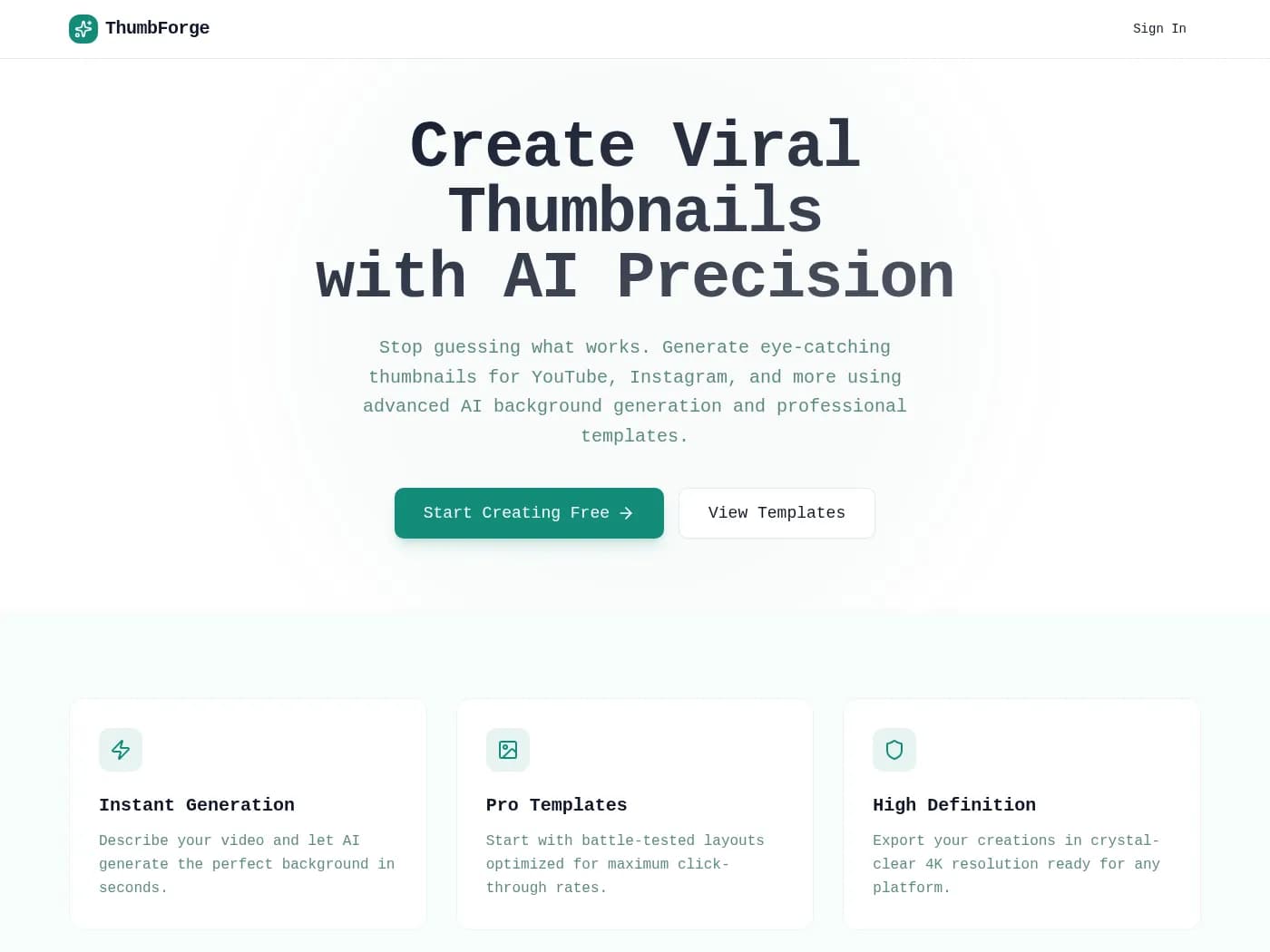 ThumbForge Generator