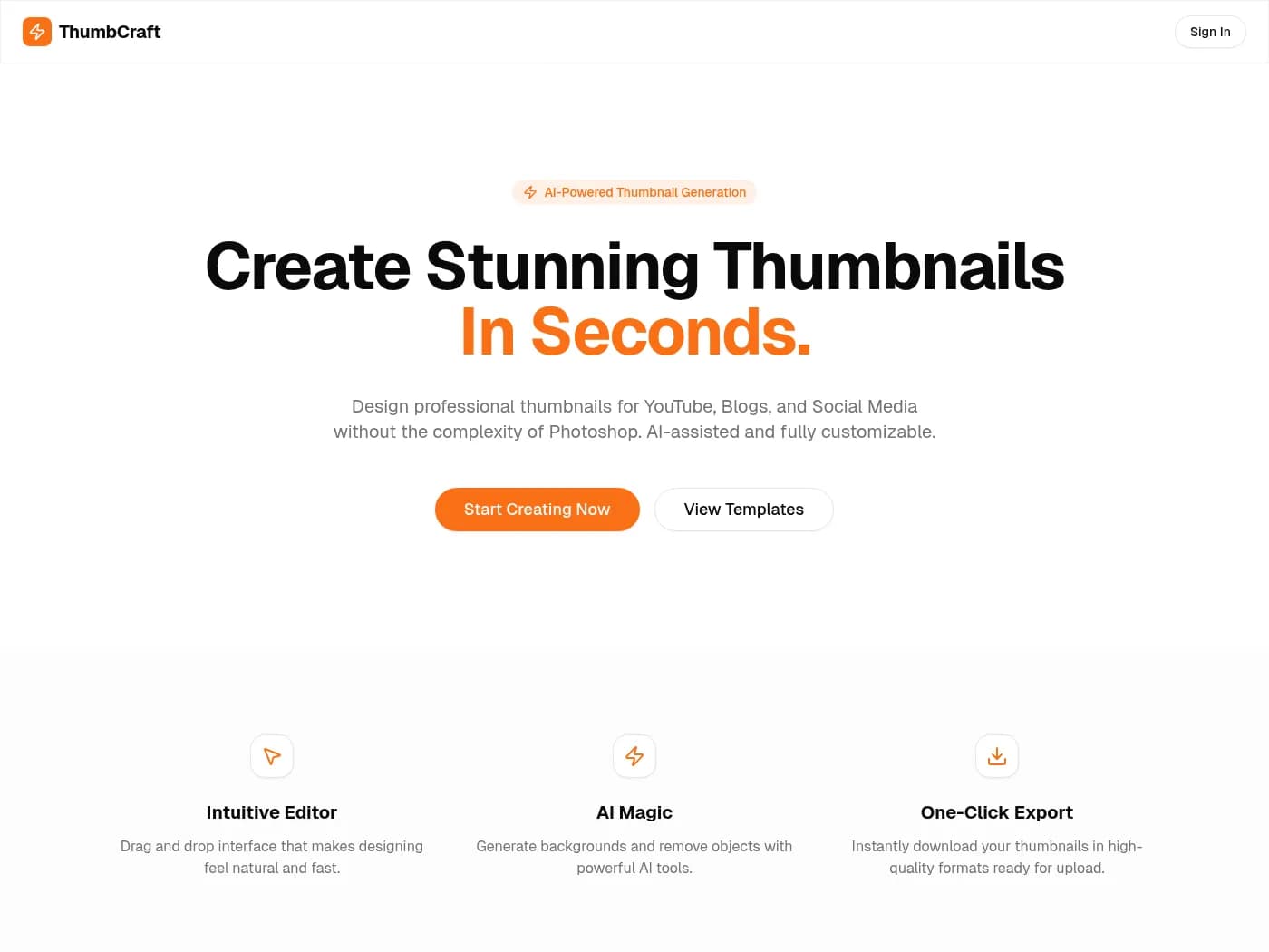 ThumbCraft Generator