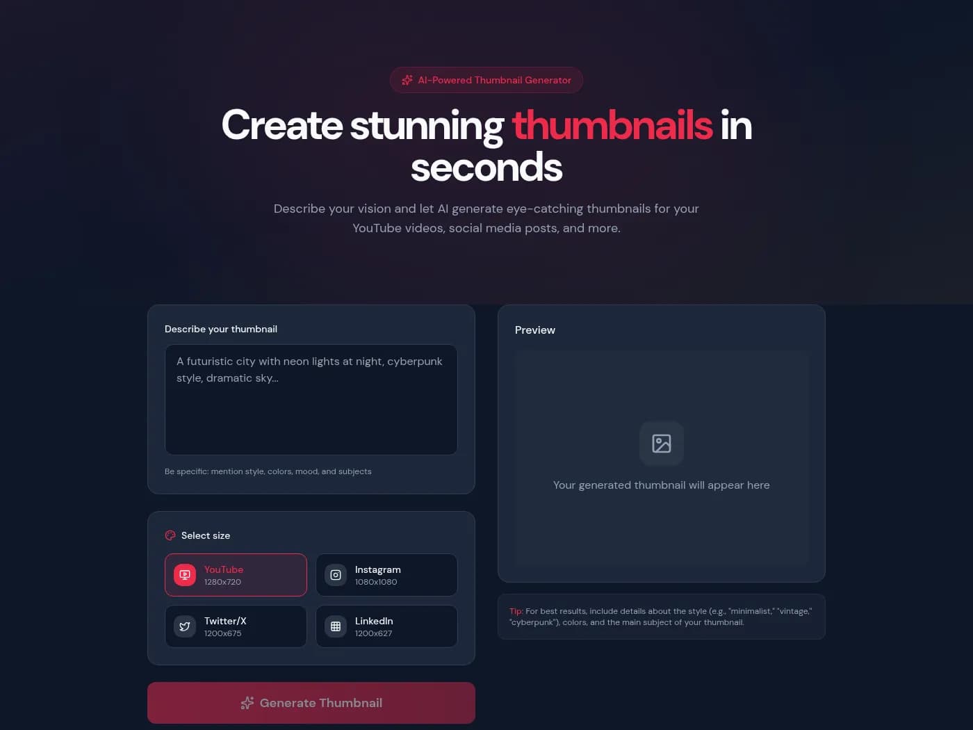 Thumbnail Generator