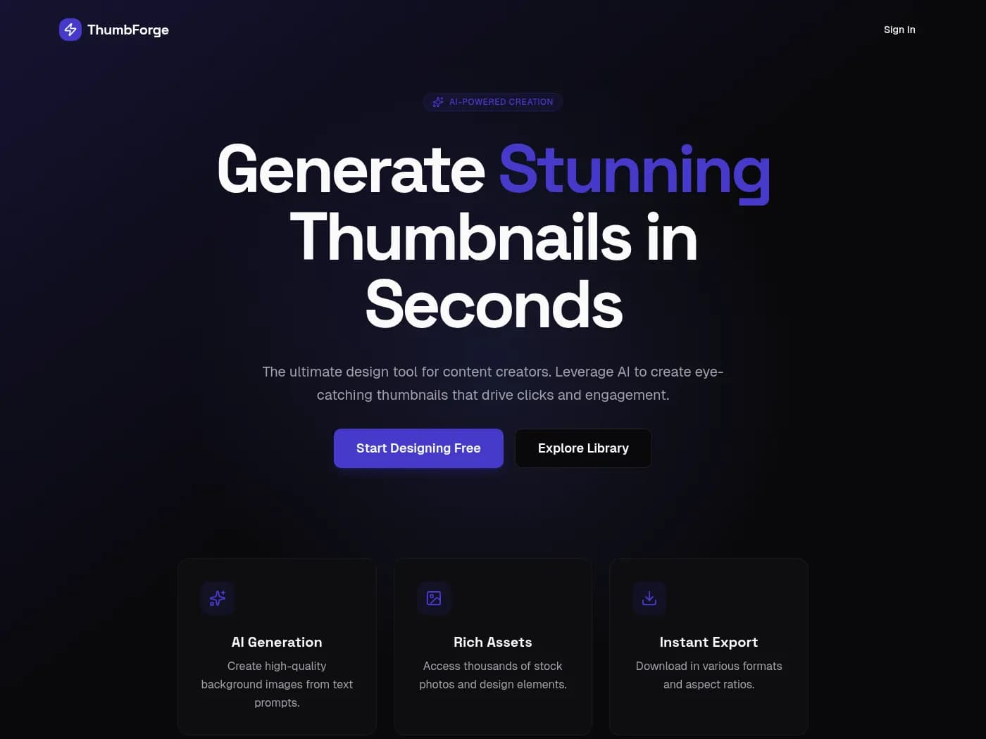 ThumbForge Generator