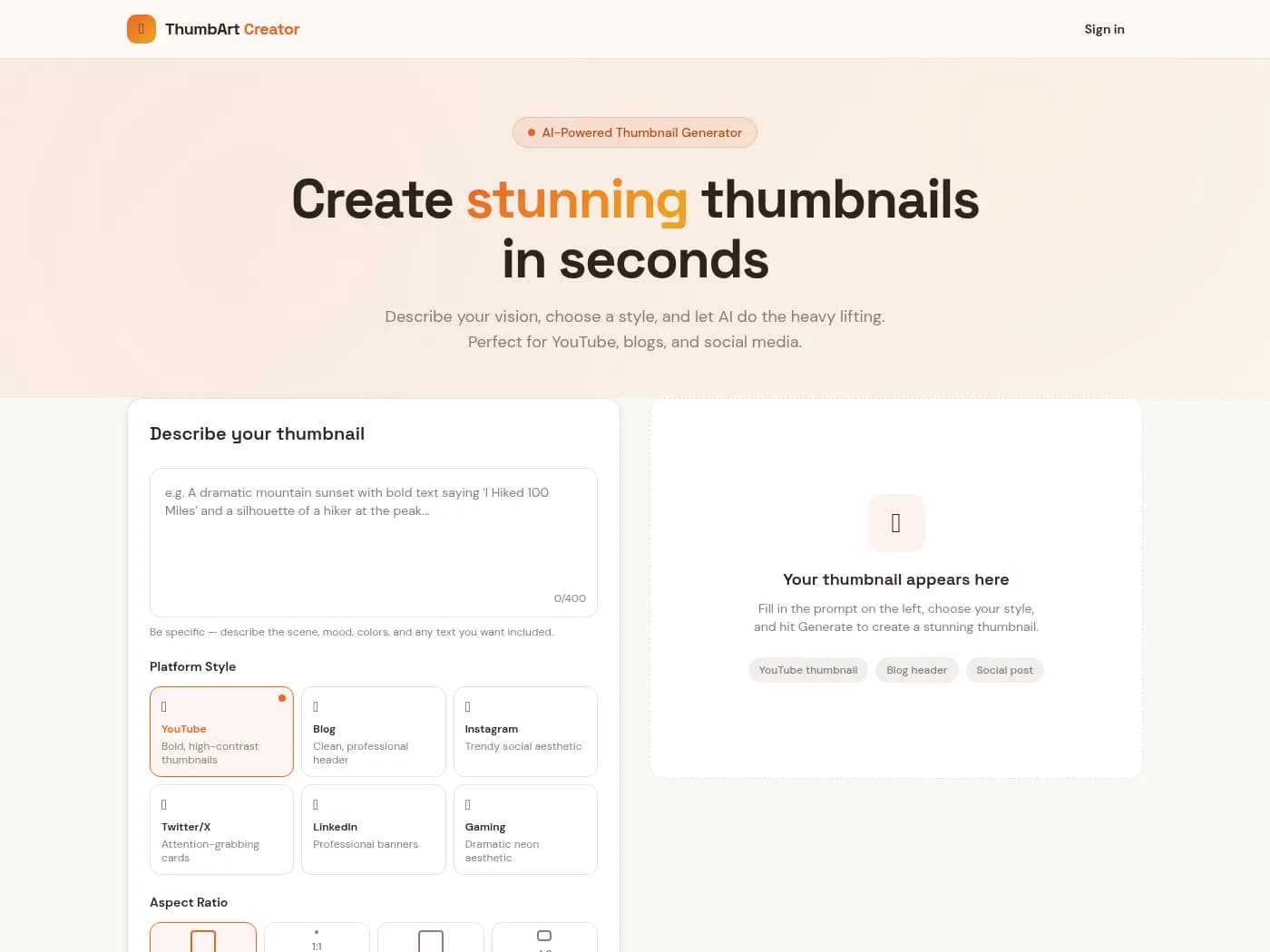 ThumbArt Creator
