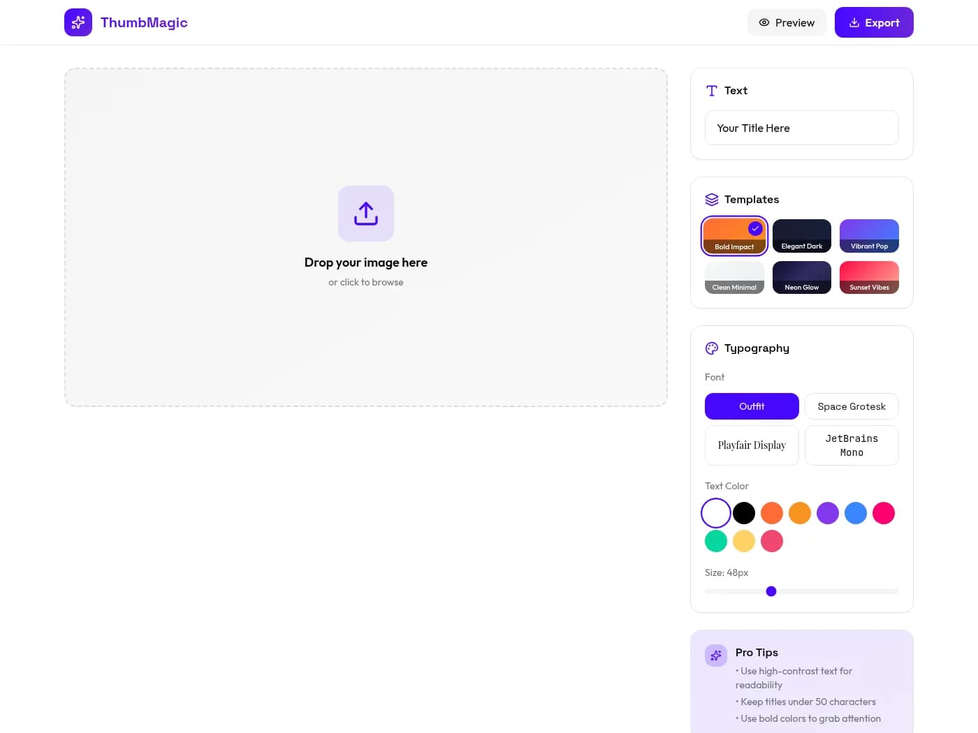 ThumbMagic Generator