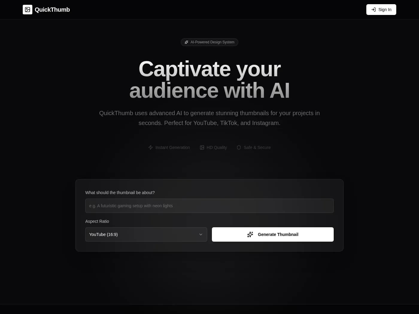 QuickThumb Generator