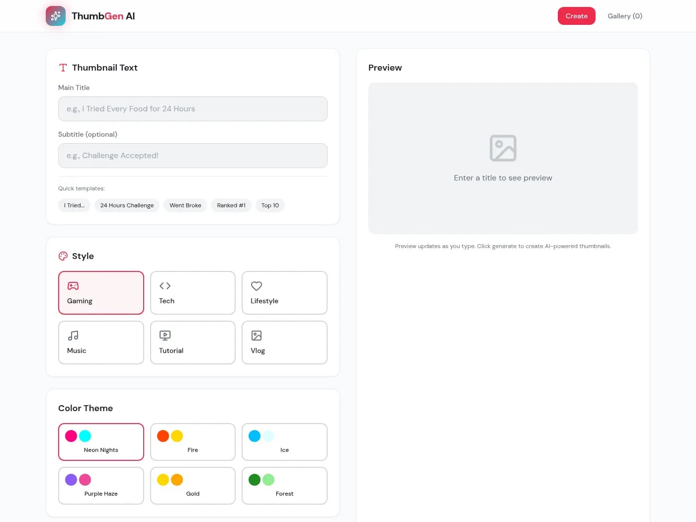 ThumbGen AI