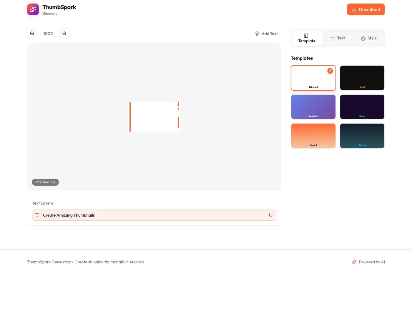ThumbSpark Generator