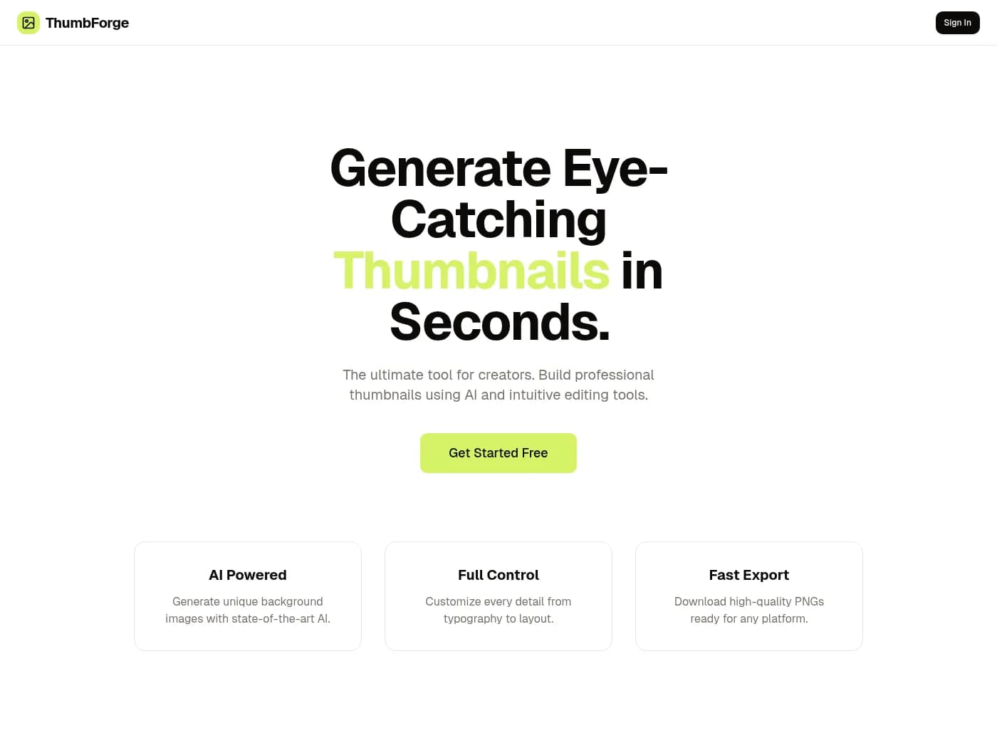 ThumbForge Generator