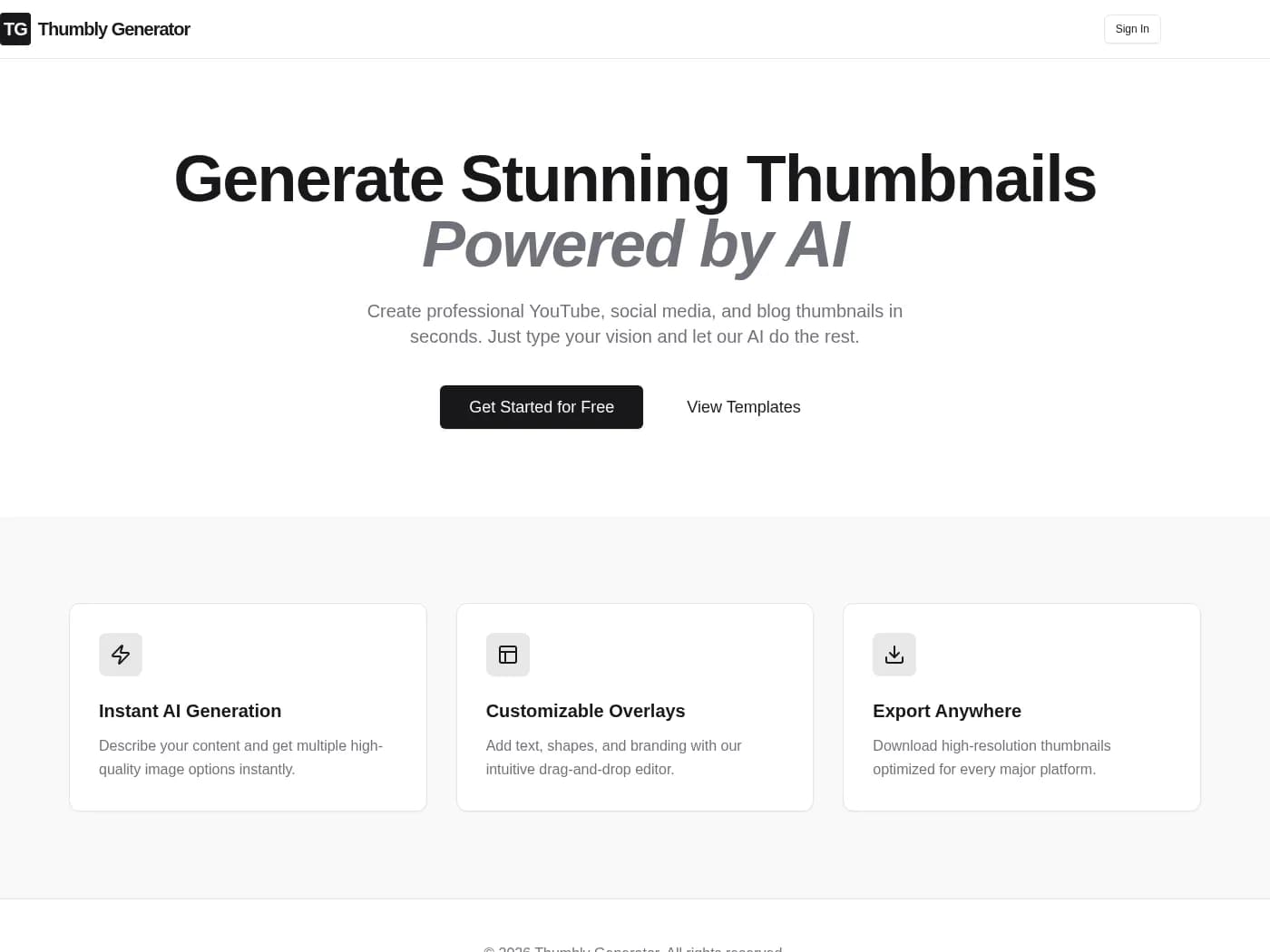 Thumbly Generator