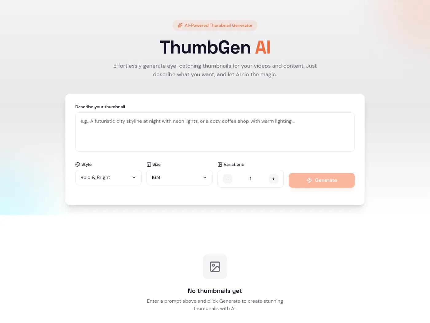 ThumbGen AI