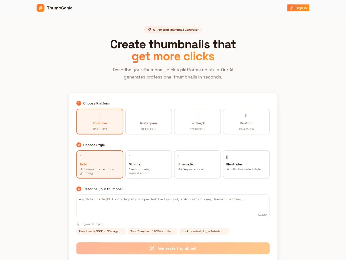 ThumbGenie
