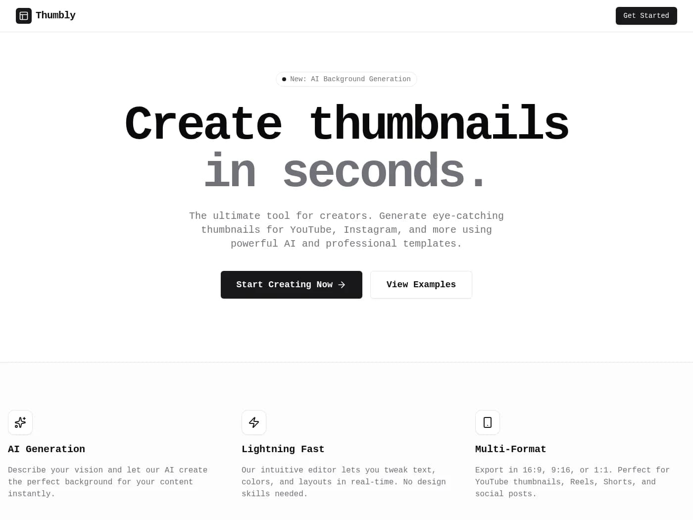 Thumbly Generator