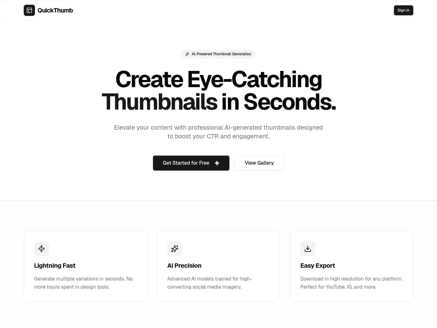 QuickThumb Generator