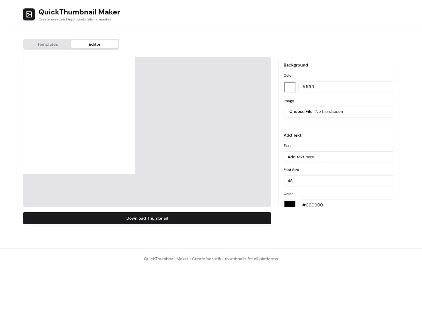 QuickThumbnail Maker