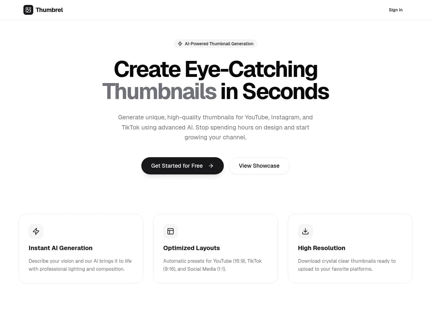 Thumbrel Generator