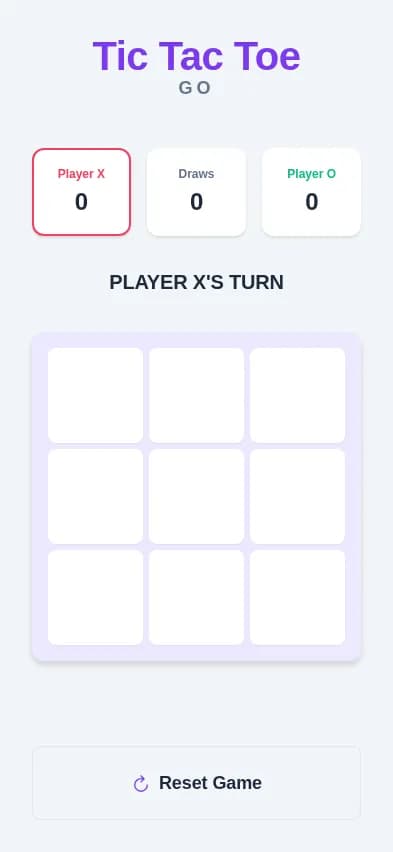Tic Tac Toe Go