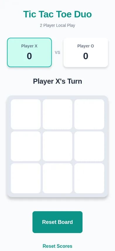 Tic Tac Toe Duo