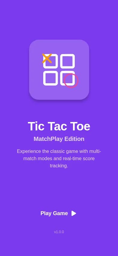 Tic Tac Toe MatchPlay