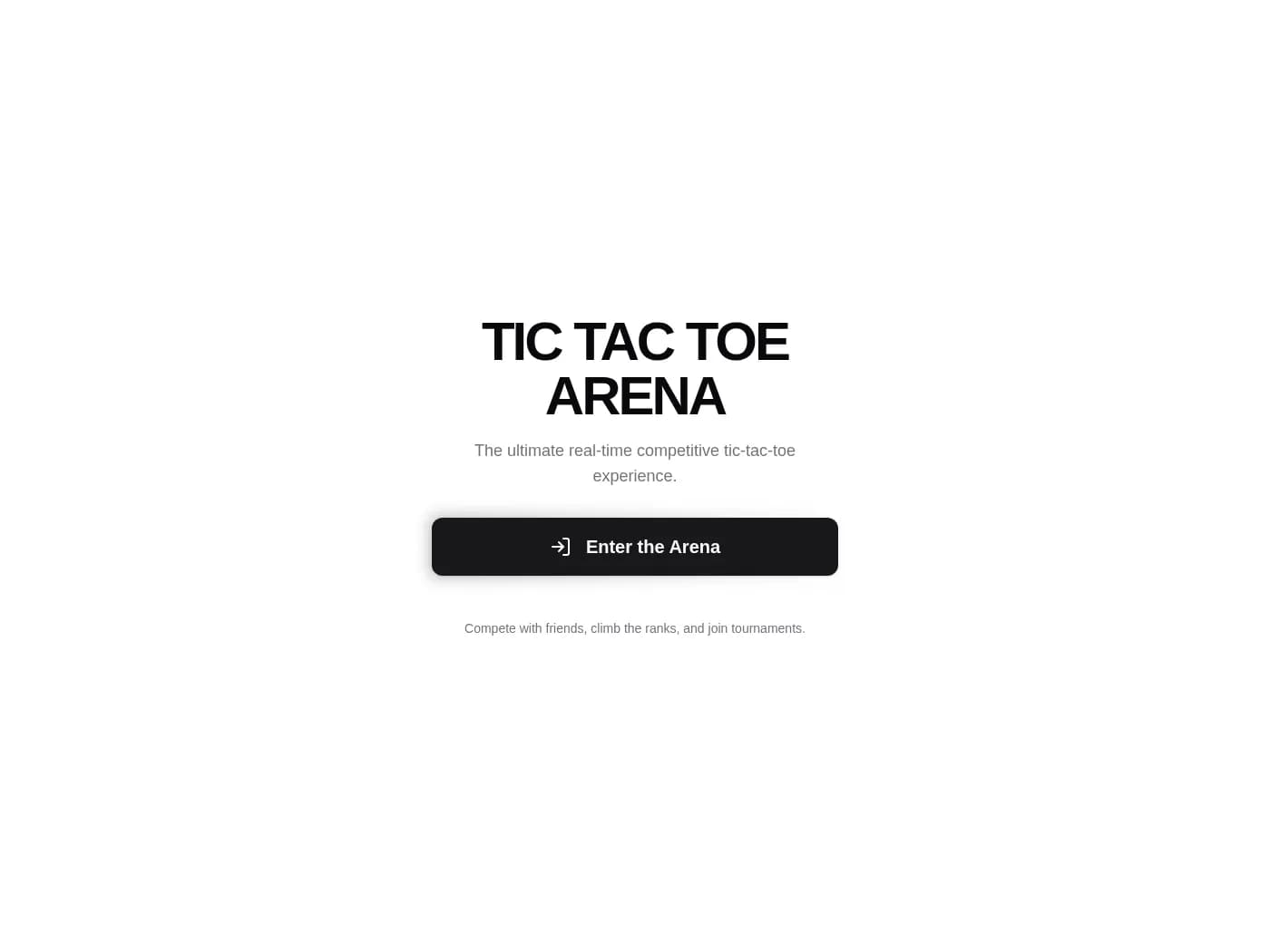 Tic Tac Toe Arena