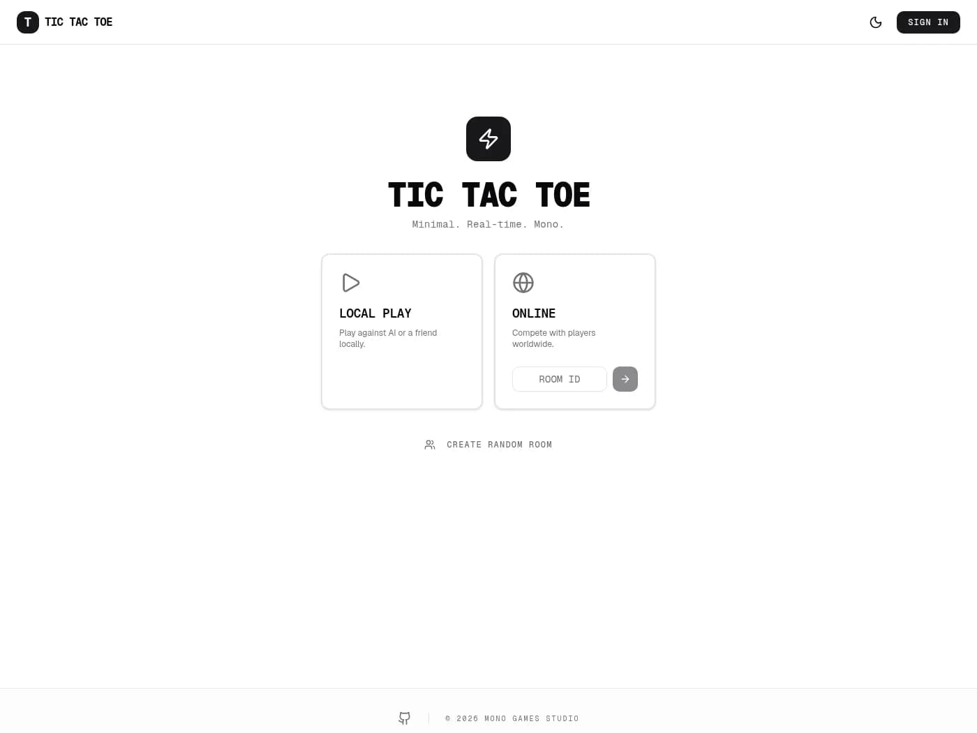 Tic Tac Toe Game