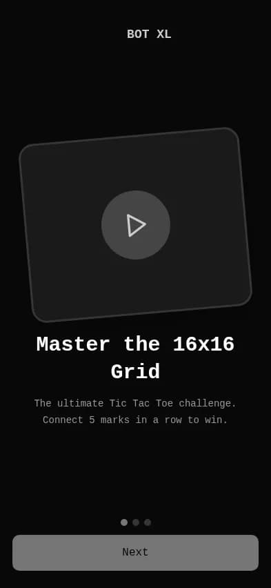 Tic Tac Toe Bot XL