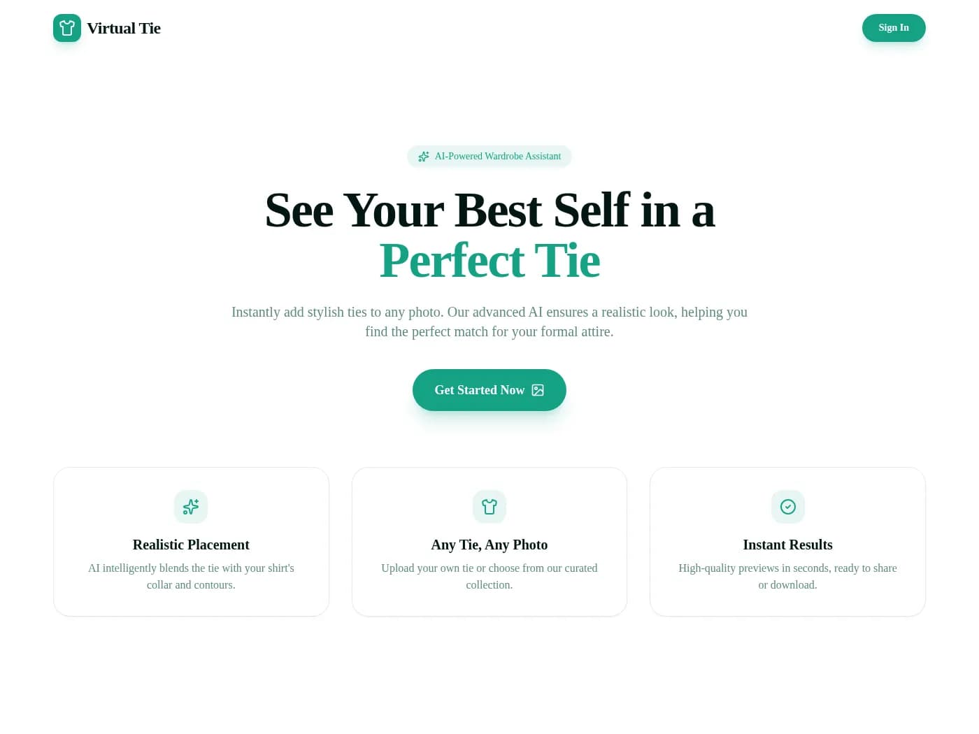 Virtual Tie Preview