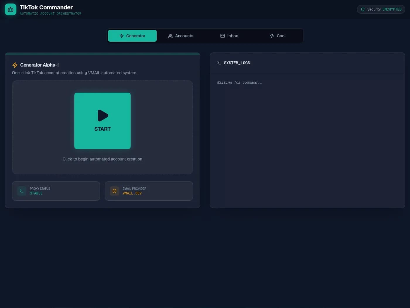 TikTok Account Commander