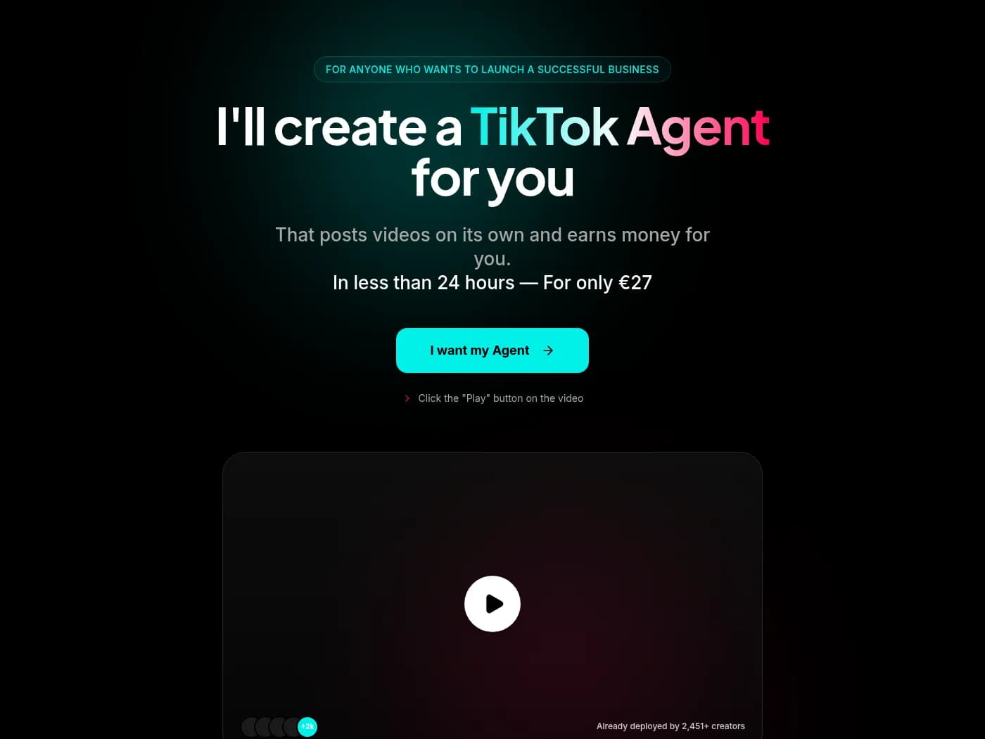 TikTok AI Agent Launchpad