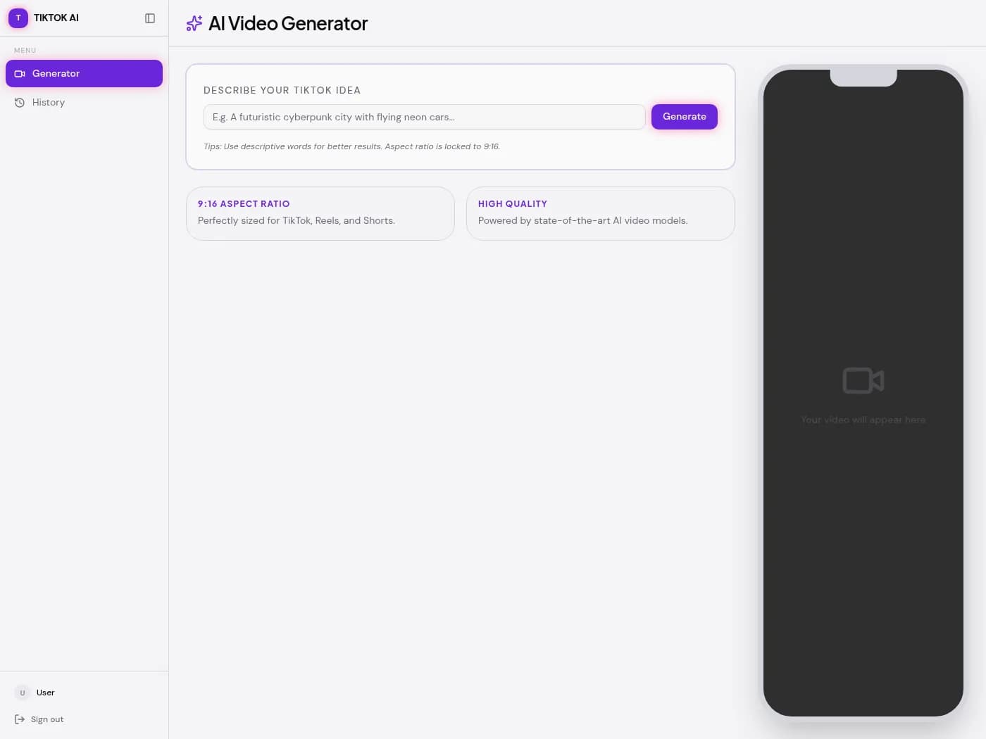 TikTok AI Video Maker