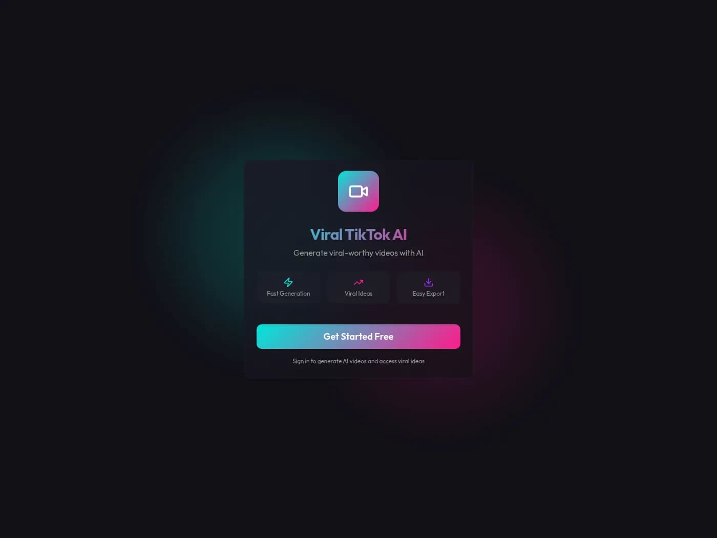 Viral TikTok AI Poster