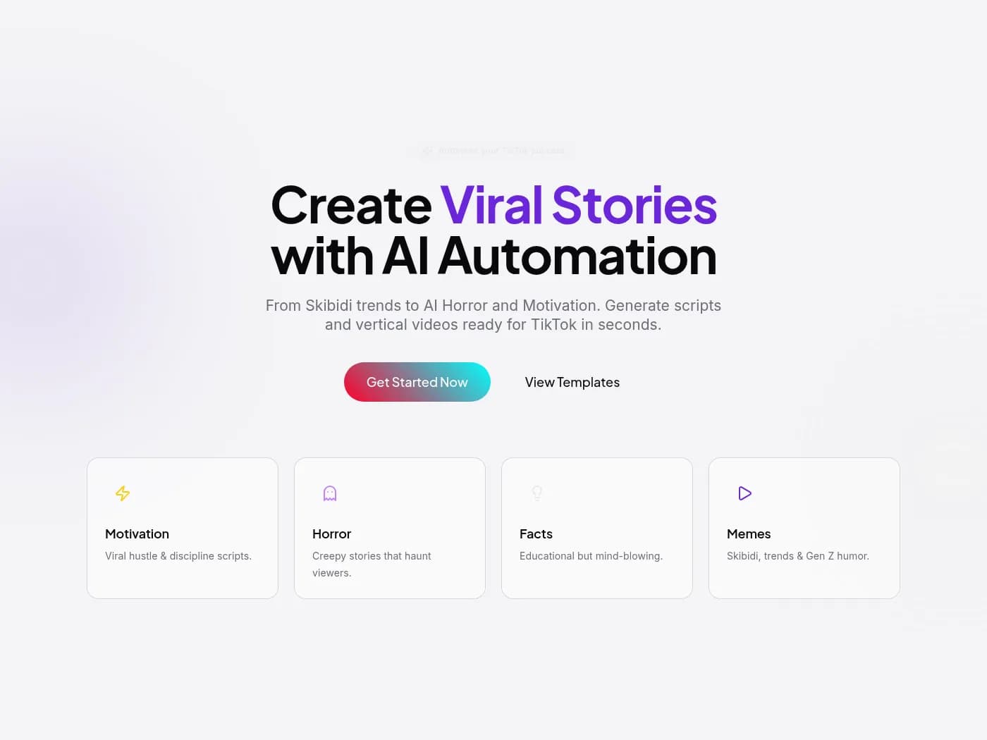 TikTok AI Story Maker