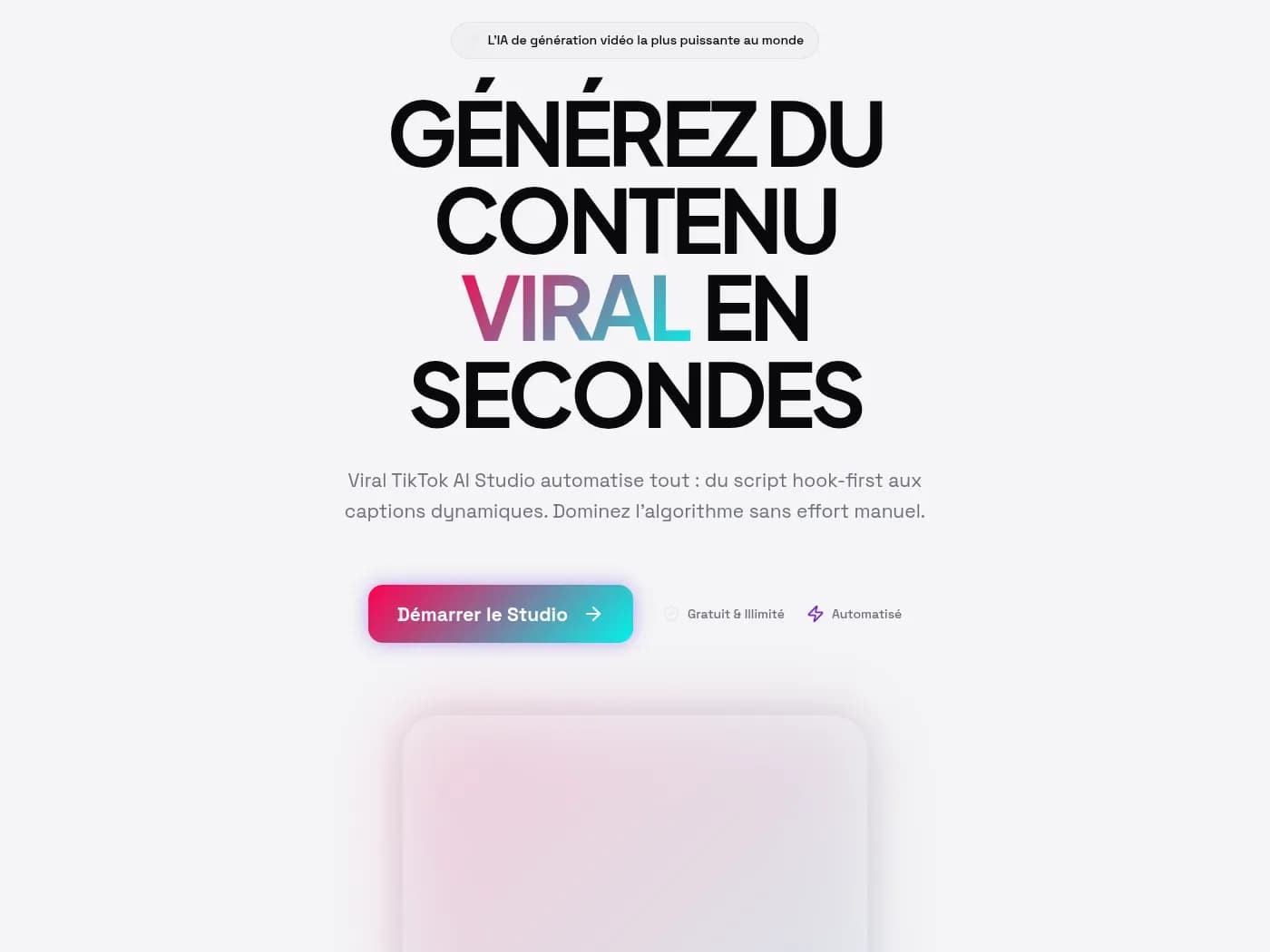 Viral TikTok AI Studio