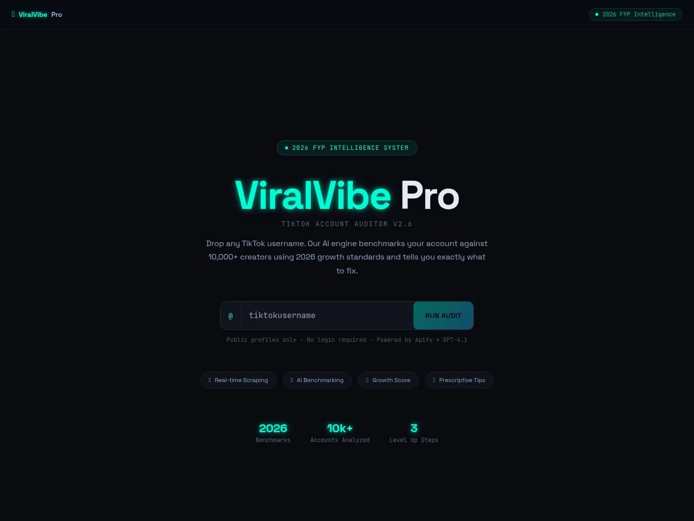 ViralVibe Pro Auditor