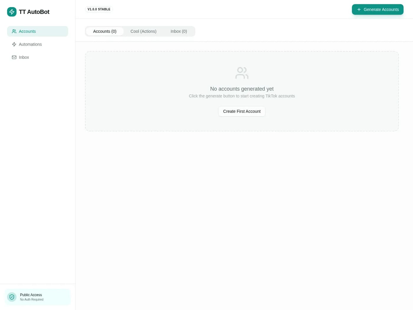 TikTok Account Automator