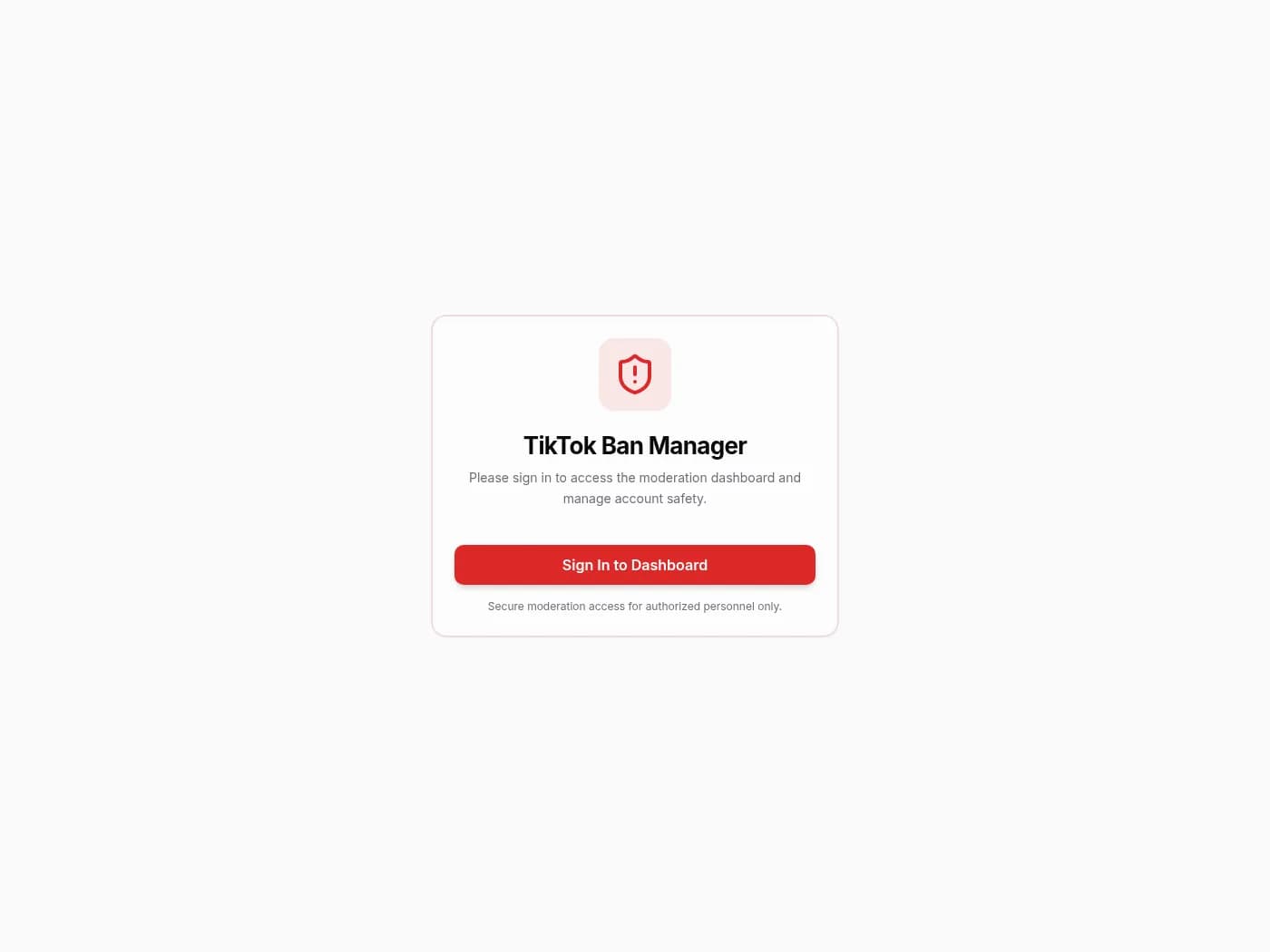 TikTok Ban Manager