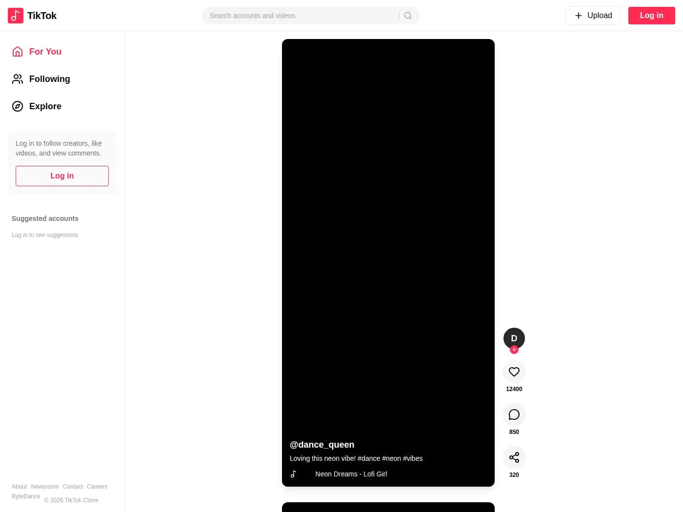 TikTok Clone Deluxe