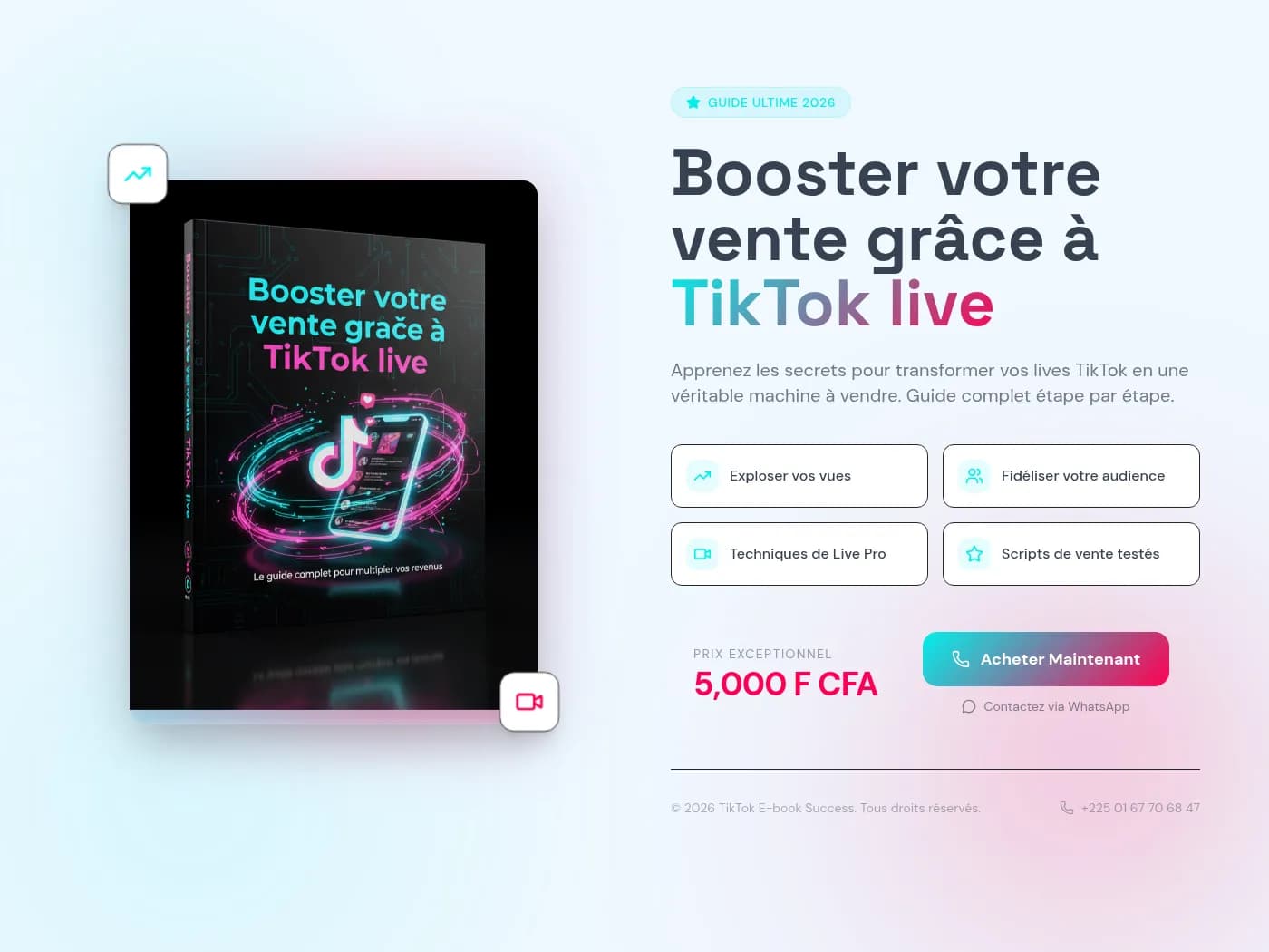 TikTok Live E-Book Poster