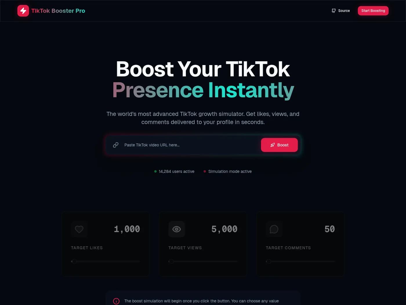 Fake TikTok Booster