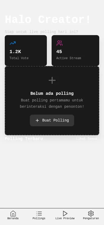 Live TikTok Polling App
