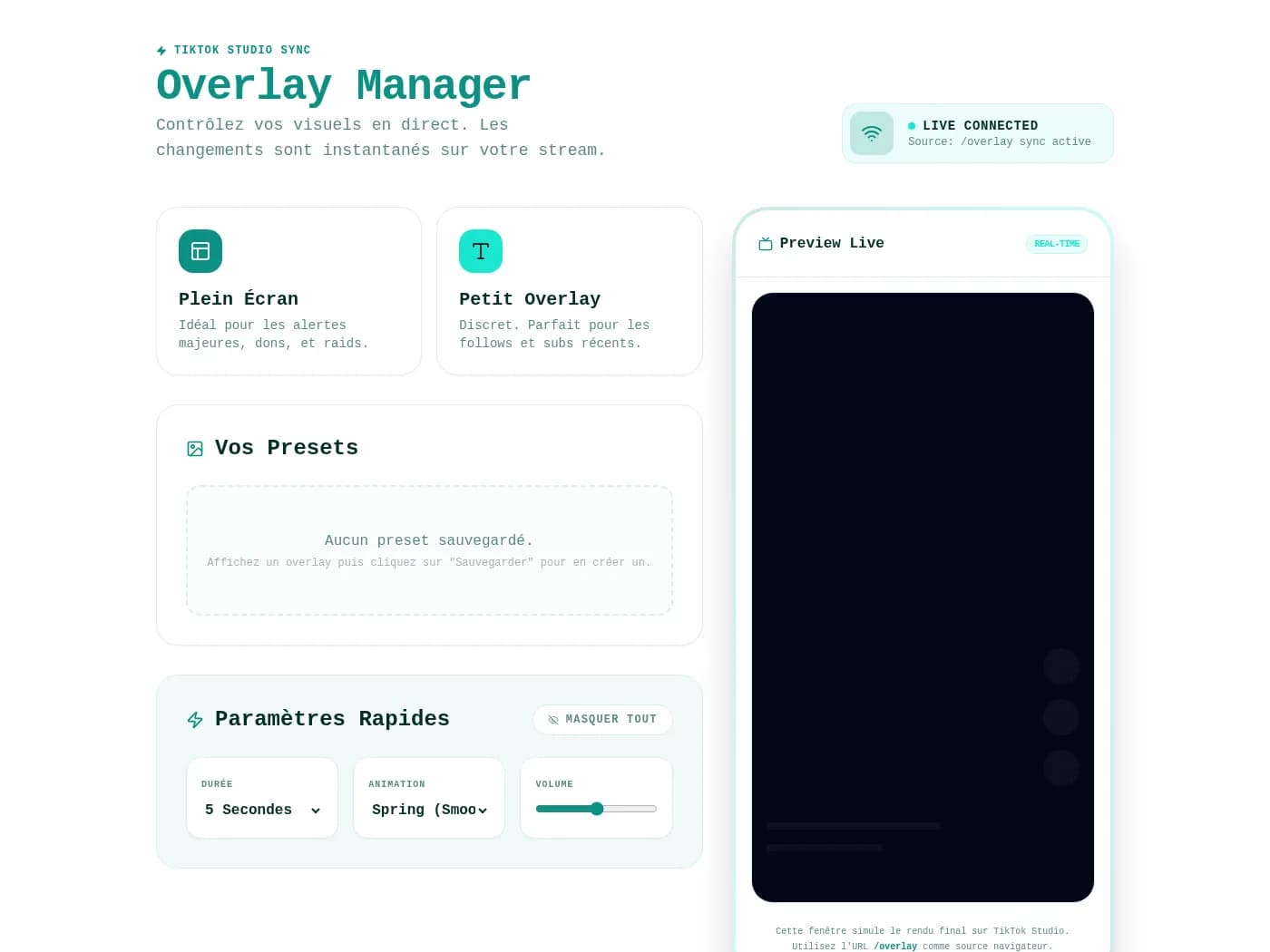 TikTok Studio Overlay App