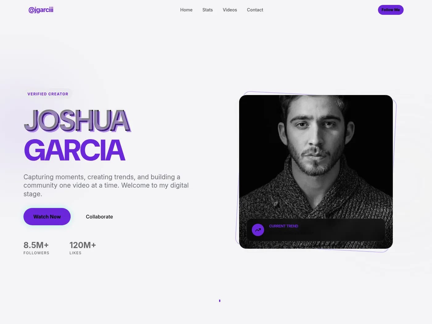 TikTok Portfolio Page