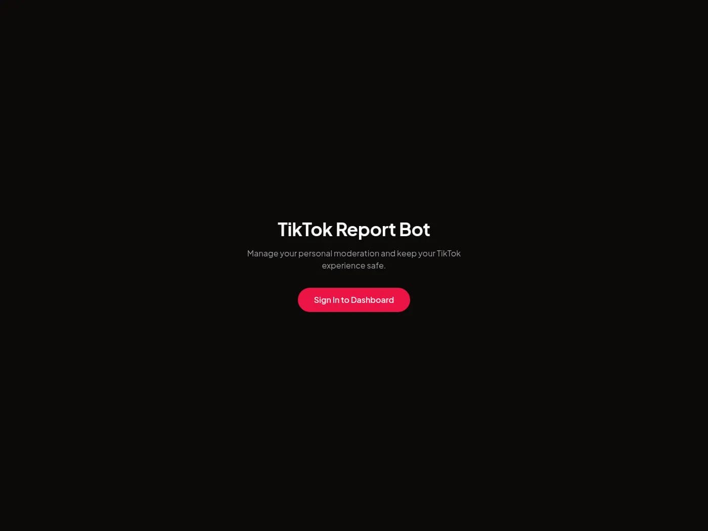 TikTok Report Bot
