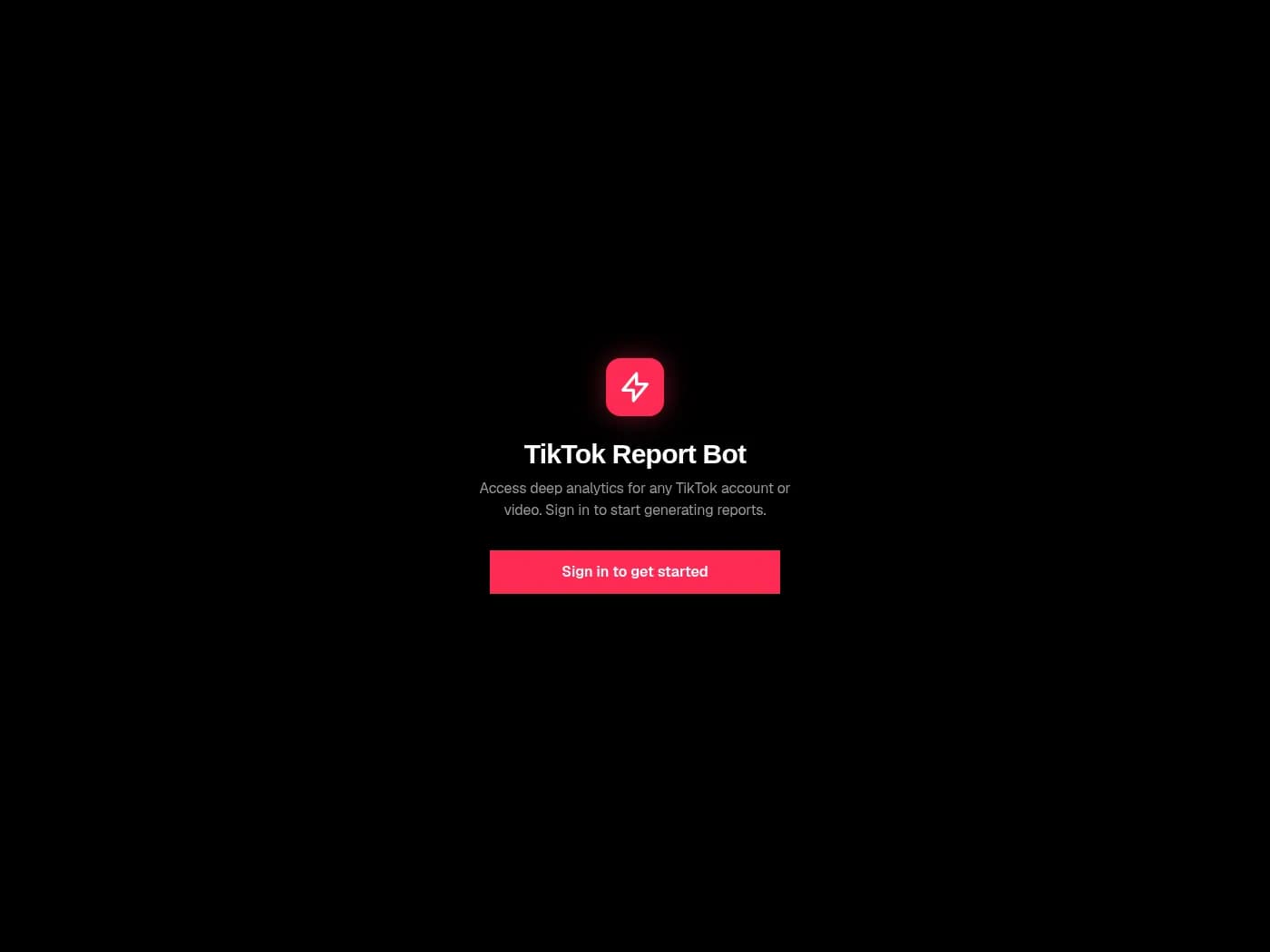 TikTok Report Bot